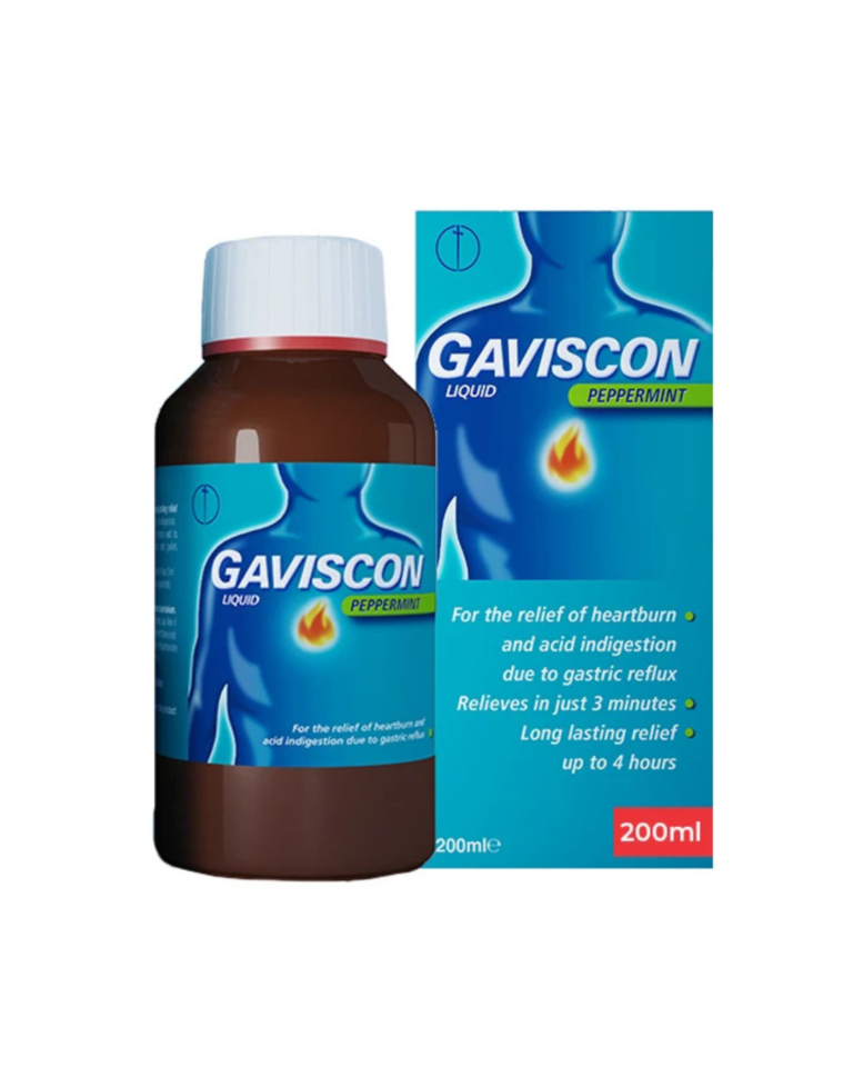 Gaviscon Peppermint Liquid Suspension 200ml – Fast Relief from ...